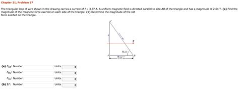 solved chapter 21 problem 37 the triangular loop of wire