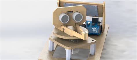 Arduino迷你雷达探测step模型图纸下载 懒石网