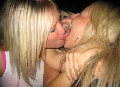Hair Blond Interaction Kiss Cheek Porn Pic