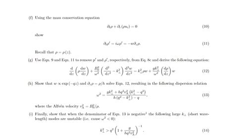 Solved A Perfectly Conducting Fluid With Density ρ Z And