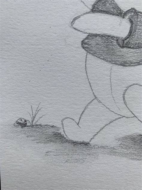 Original Drawing Winnie The Pooh Pencil Drawing Original Pooh Etsy