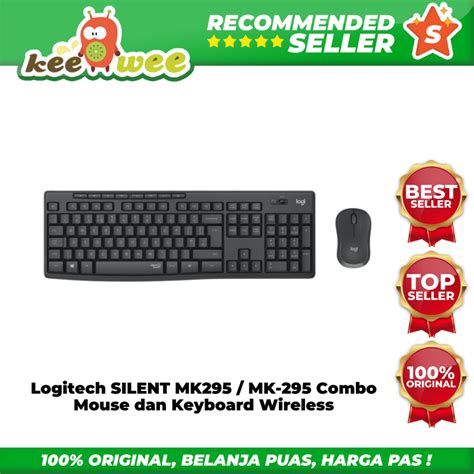 Jual Logitech Silent Mk295 Mk 295 Combo Mouse Dan Keyboard Wireless Shopee Indonesia