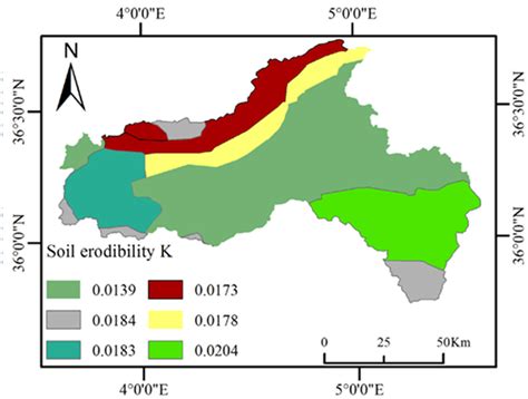 Soil Map And Soil Erodibility Map K Of The Soummam Watershed