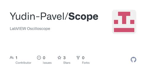 GitHub Yudin Pavel Scope LabVIEW Oscilloscope