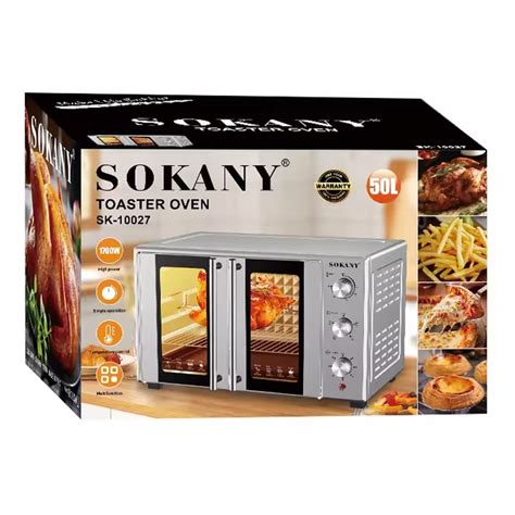 ელექტრო ღუმელი ფრანგული კარით Sokany Sk 10027 ყიდვა ყველაზე იაფად ან განვადებით