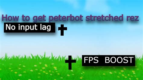 How To Get Peterbot Stretched Rez Youtube