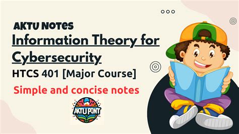 Aktu Notes Information Theory For Cybersecurity Note Htcs 401 Notes ~ Aktu Point