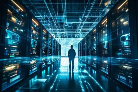 Premium Ai Image Cuttingedge Data Center Generative Ai