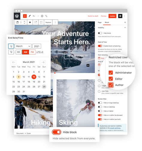 Block Visibility Conditional And Personalized Content For Wordpress