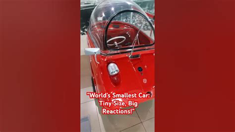 کوچک‌ترین ماشین دنیا عجیب‌ترین اختراع خودروسازی کوچکترینماشیندنیا