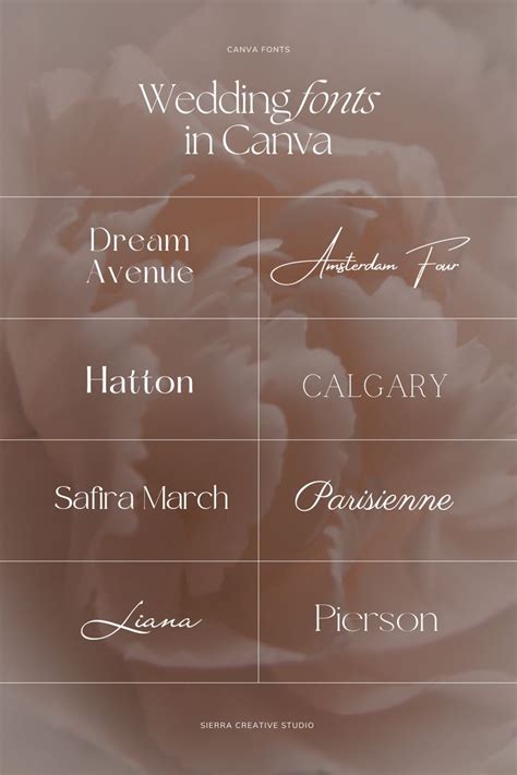 The Best Wedding Canva Fonts Wedding Fonts Wedding Invitation Fonts Invitation Fonts