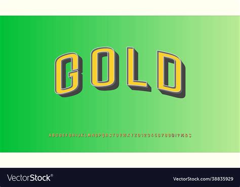 Stylized And Alphabet Design Old Style Typography Vector Image