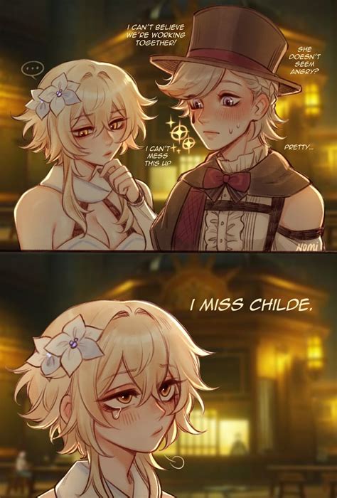 Lumine Tartaglia And Lyney Genshin Impact Drawn By Nomi Owo Danbooru