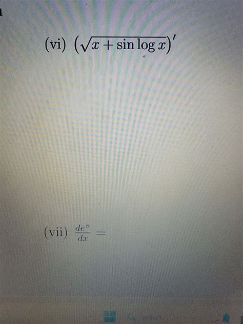 Solved Vi X Sinlogx ′