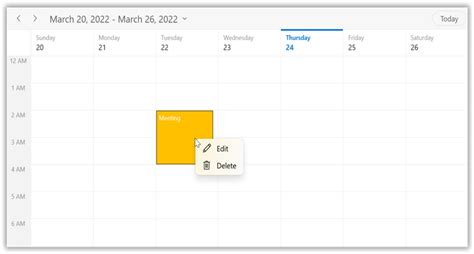 Context Flyout And Commands In Winui Scheduler Syncfusion