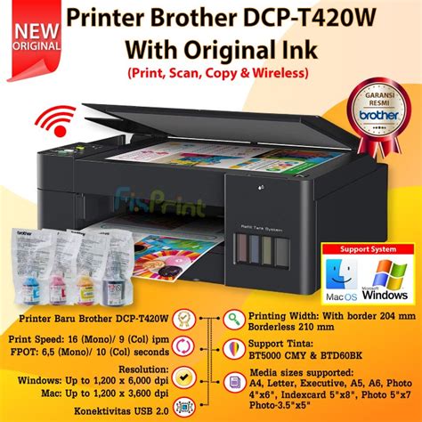 Jual Printer Brother Dcp T W T Pengganti Seri Brother Dcp T W T Fsb Shopee Indonesia
