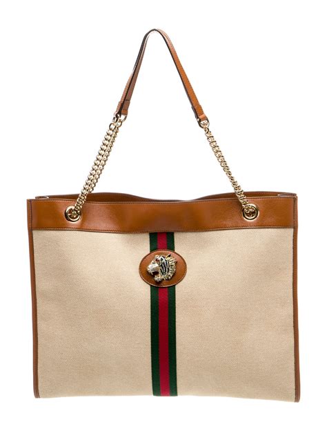 Gucci Web Rajah Maxi Neutrals Totes Handbags Guc1946092 The Realreal