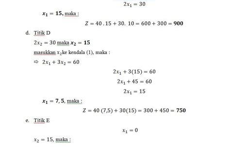Operasi Riset Program Linear Dengan Metode Grafik Program Linear Dengan Metode Grafik