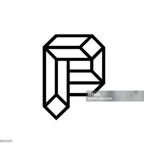 편지 P 로고 알파벳 이순기 알파벳 P에 대한 스톡 벡터 아트 및 기타 이미지 알파벳 P 로고 3차원 형태 Istock