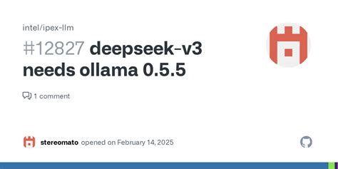 Deepseek V3 Needs Ollama 055 · Issue 12827 · Intelipex Llm · Github
