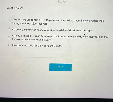 Solved Of What Is Agile Identify Risks Up Front In A Chegg Com
