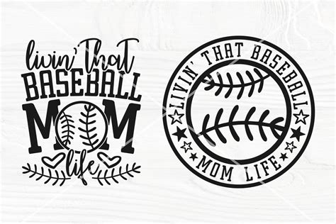 Baseball Mom SVG Bundle Livin That Baseball Svg Mom Life Svg Cut Fi By TonisArtStudio