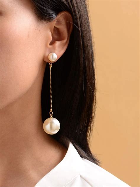 Pin By Luiza Motta On Estilo Earrings Diy Earrings Pearl Faux Pearl