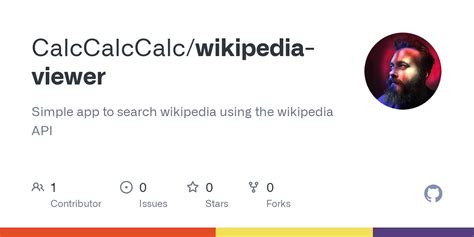 Github Calccalccalcwikipedia Viewer Simple App To Search Wikipedia