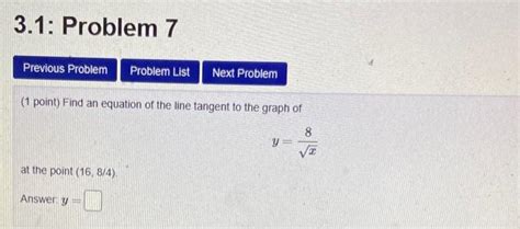 Solved 1 Point Use The Given Graph Of The Function To