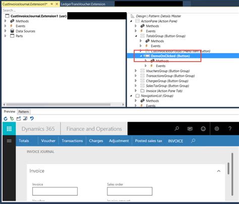 AX D Technical Blog Extend Clicked Method Using Extensions Evnthandler In D Finance And