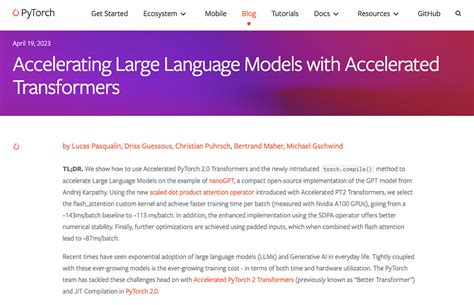 Accelerating Large Language Models With