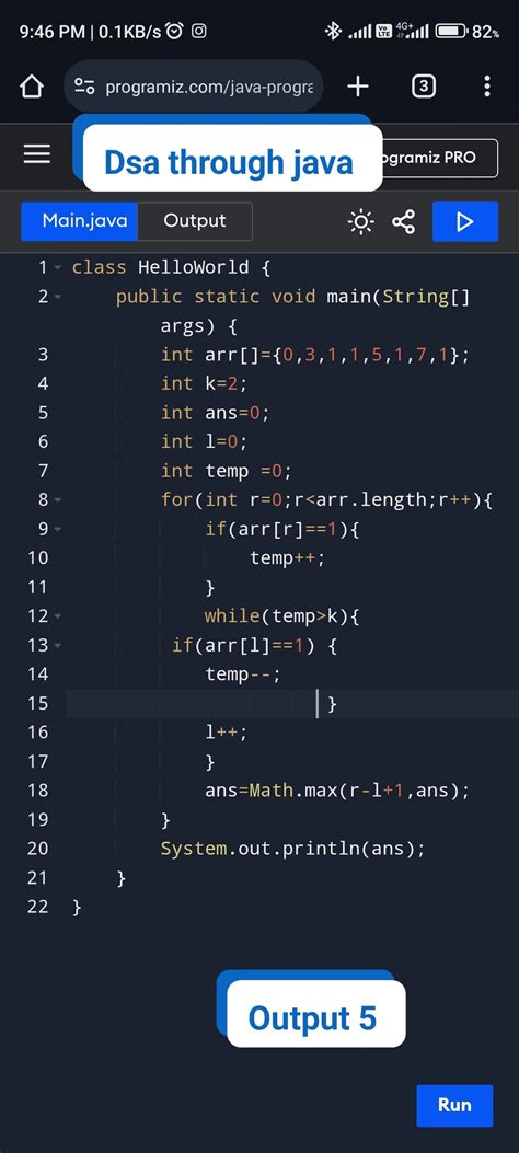 Shaik Hussain On Linkedin Accenture Tcs Slidingwindow Javaprogramming Problemsolving
