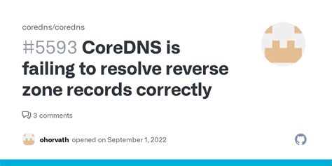 Coredns Is Failing To Resolve Reverse Zone Records Correctly · Issue 5593 · Corednscoredns