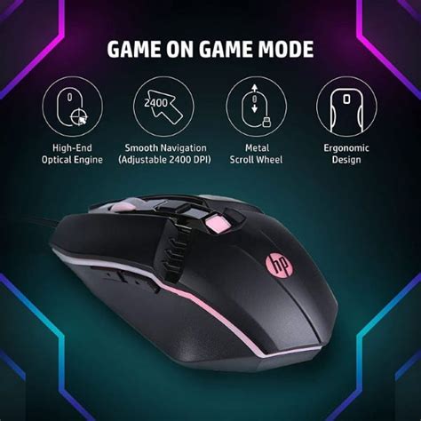 Hp M270 Backlit Usb Wired Gaming Mouse At Best Price