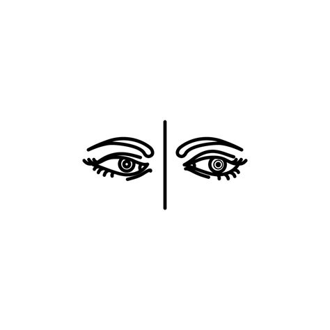 Eyes Contact Lens Vector Icon Illustration 23020031 Vector Art At Vecteezy