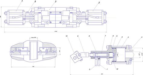 Engineering Drawing Of Industrial Equipment Hatching Industry