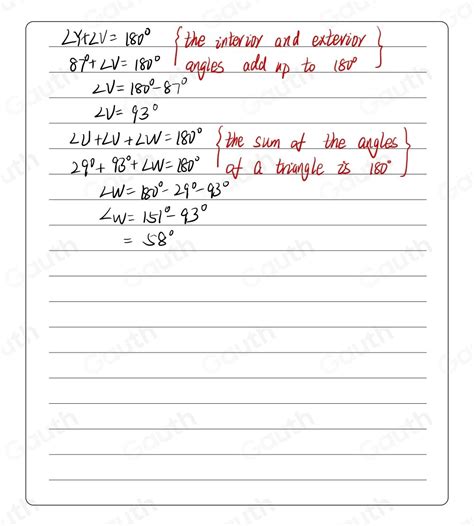 solved the exterior angles of triangle uvw are ∠ x ∠ y and ∠ z and