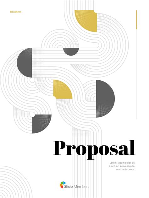 기하학 도형 패턴 디자인 사업제안서 파워포인트 Ppt