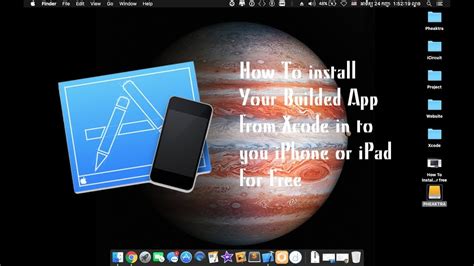 How To Install Apps In To Your Iphone Or Ipad From Xcode Youtube