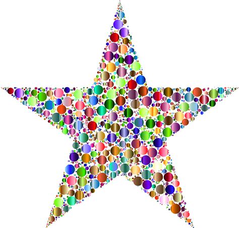 Clipart Colorful Circles Star