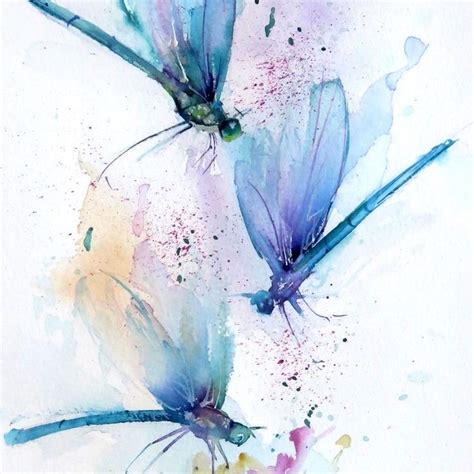 Pin By Queennefertiti On May I♊ Watercolor Dragonfly Dragonfly