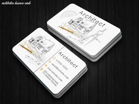 Two Business Cards Designed To Look Like Architecture