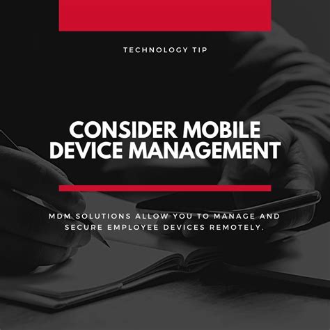 Sms Datacenter On Linkedin Tech Tip Consider Mobile Device Management