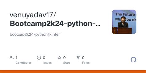Bootcamp2k24 Python Tkinter Mysqltkinterpracticeday 2apnaipynb At Main · Venuyadav17