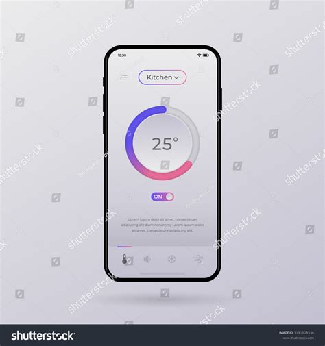 대시보드 Ui 및 Ux 키트컨트롤 센터 스톡 벡터로열티 프리 1191608536 Shutterstock