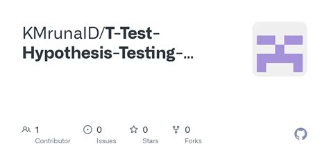 Github Kmrunaldt Test Hypothesis Testing Tutorial