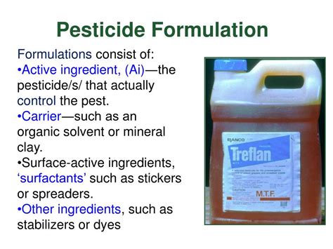 Ppt Pesticide Formulations Powerpoint Presentation Free Download Id203430