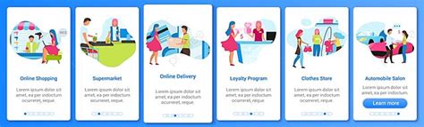 Customer And Seller Onboarding Mobile App Screen Vector Template Banner Template Download On Pngtree