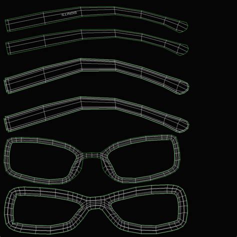 Folded Glasses Collection 3d Model 29 3ds C4d Ma Obj Max Free3d