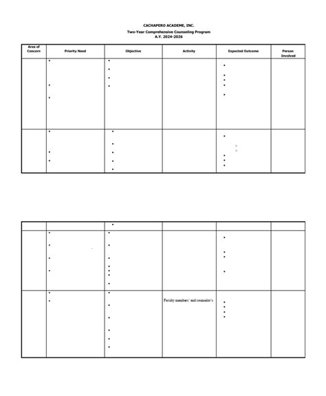 Cai Action Plan Matrix Cscp Pdf